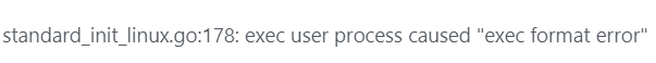 standard_init_linux.go:228 standard_init_linux.go:228